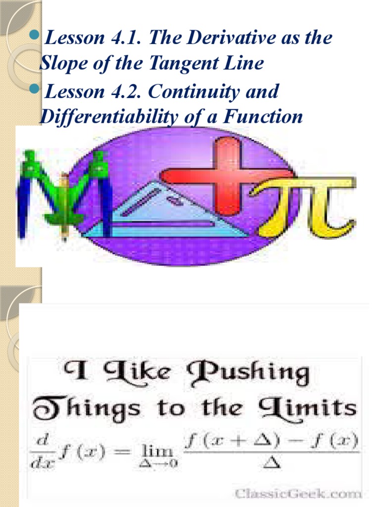 Tangent Lines and Derivatives Guide | PDF