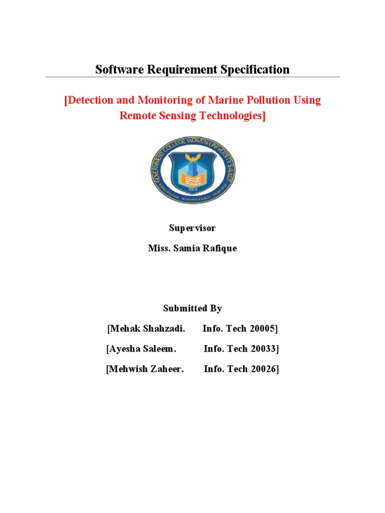 SRS Template 2018-22 | PDF