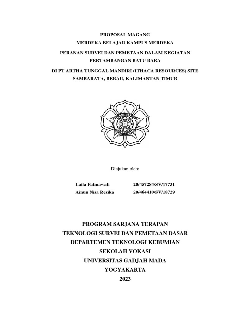 Proposal Magang MBKM PT Artha Tunggal Mandiri | PDF