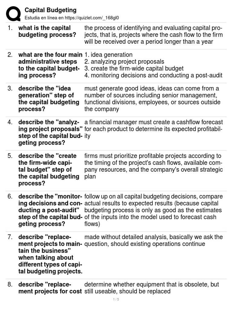 Assignment Financial Management Capital Budgeting | PDF