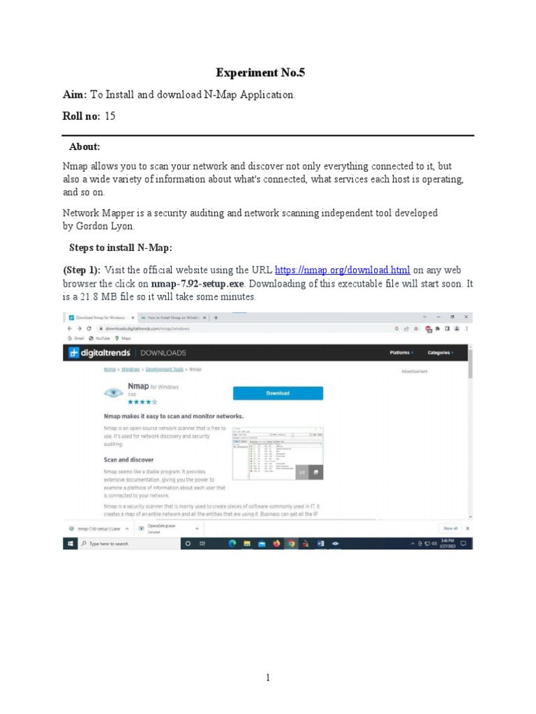 Nmap Installation Guide | PDF
