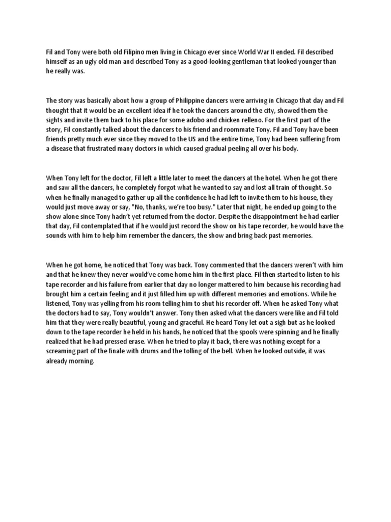 Plot SUM-The Day The Dancers Came | PDF