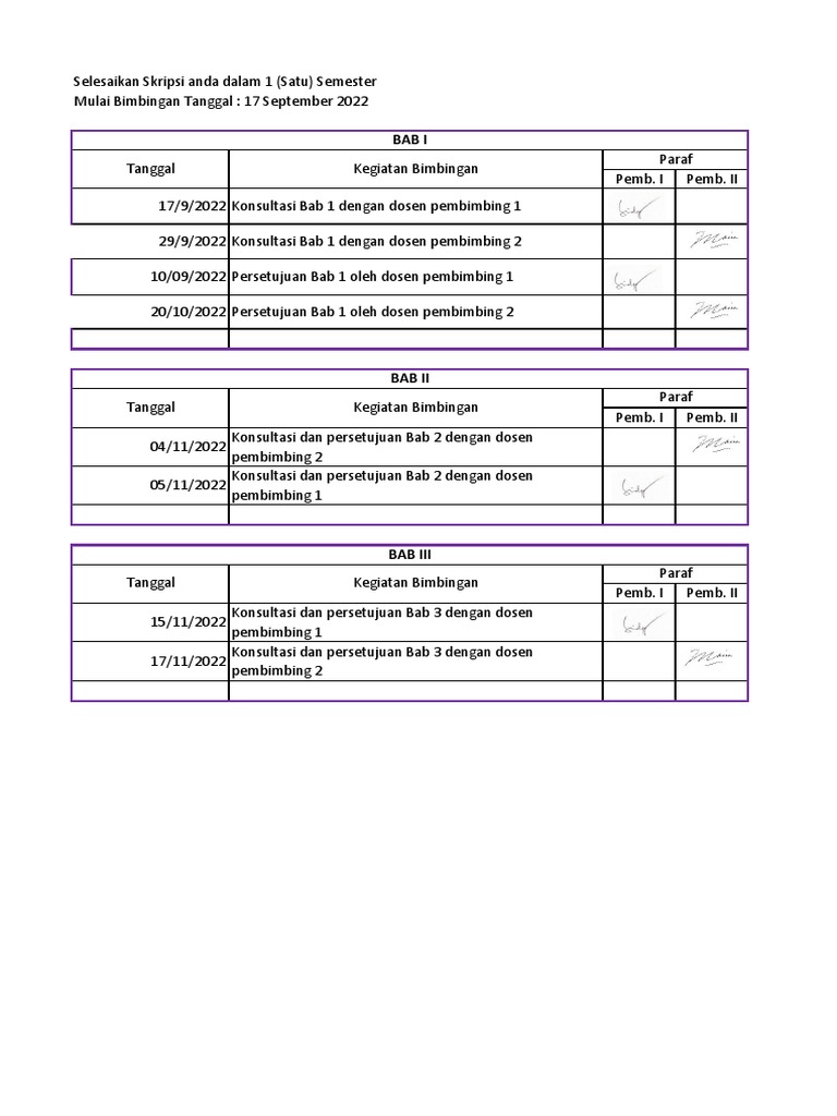 A2 Form Bimbingan | PDF