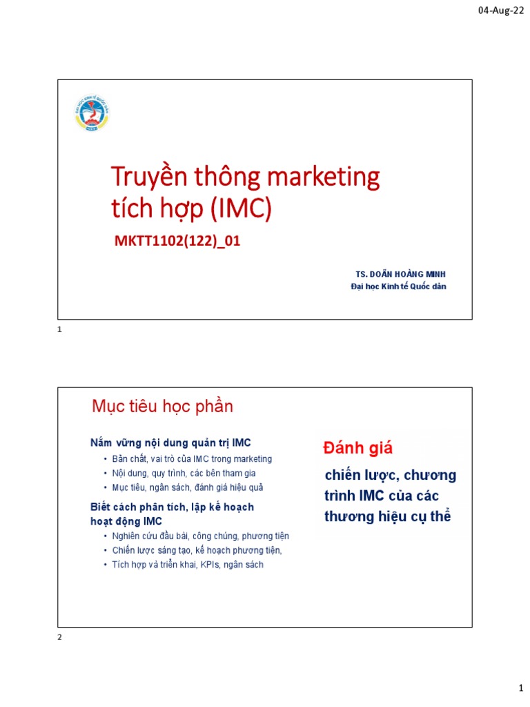 T NG Quan IMC Print-Đã G P PDF | PDF