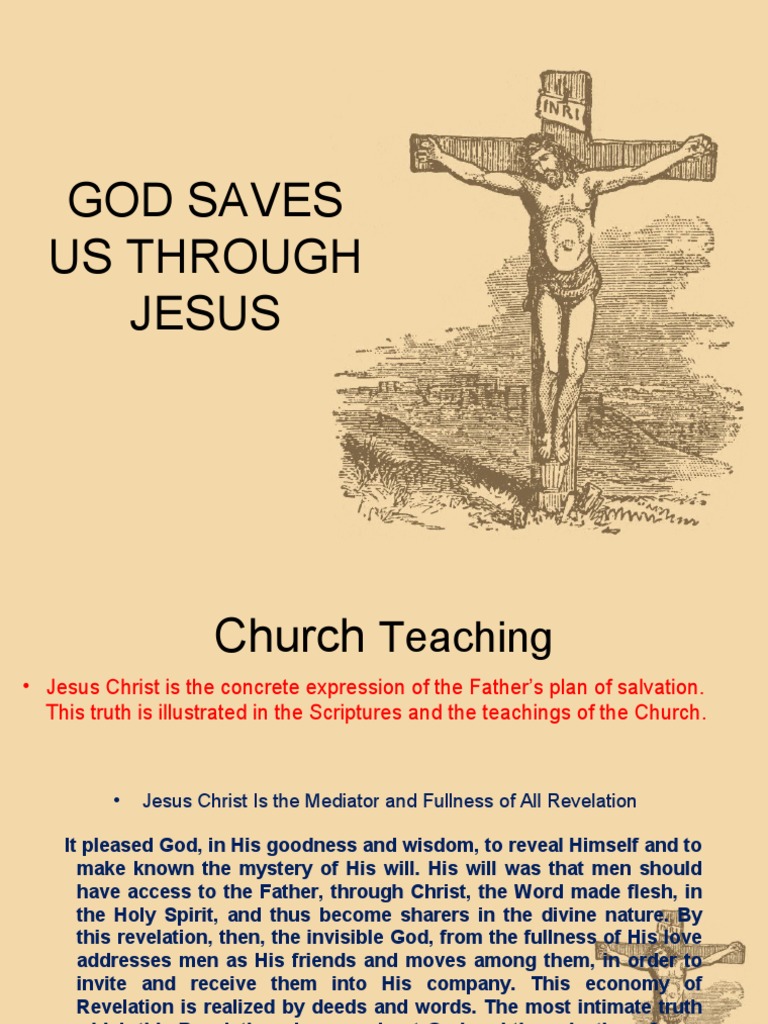 God Saves Us Through Jesus | PDF