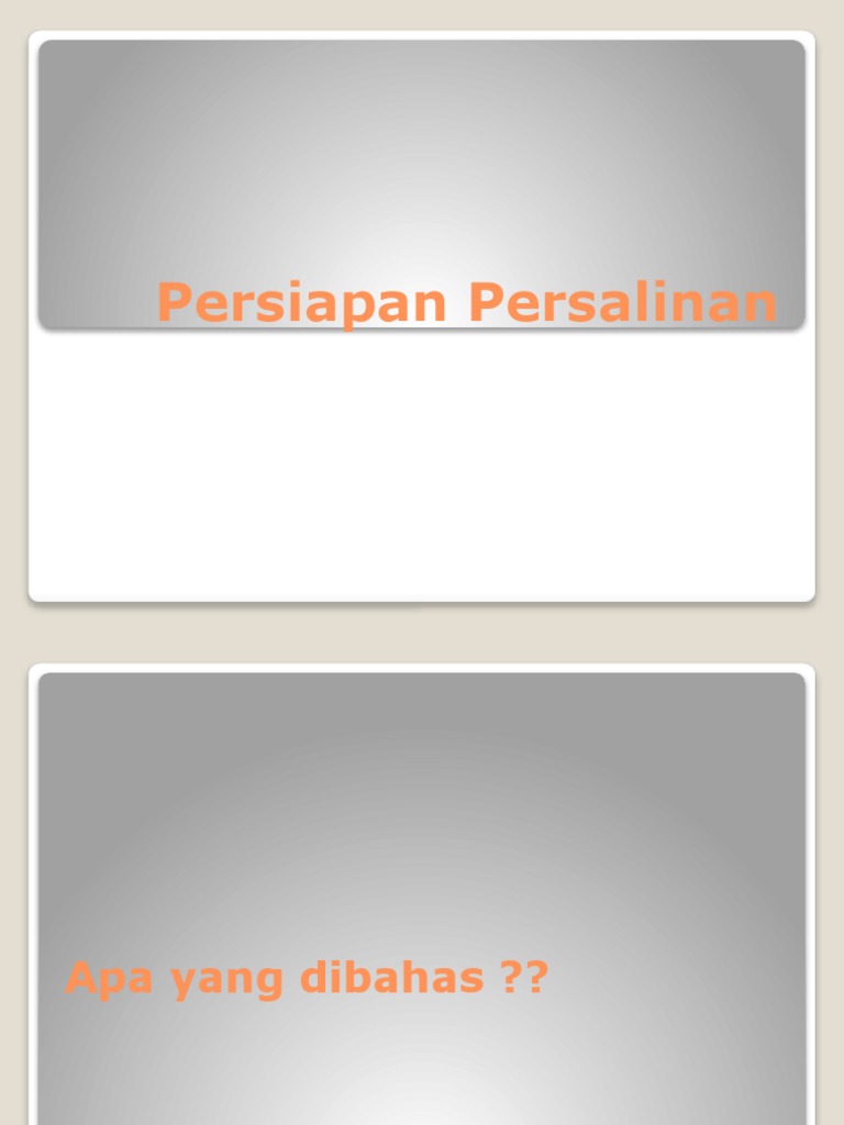 Persiapan Persalinan - PPTX Edit | PDF | Kesehatan Holistik