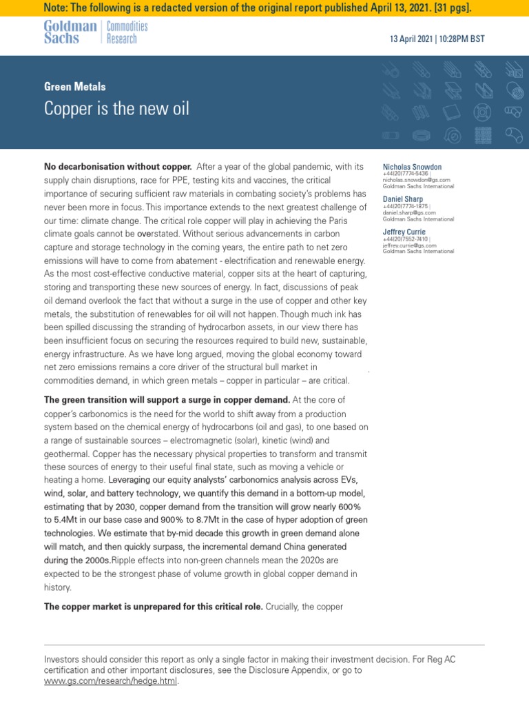 Report Goldman Sachs PDF | PDF