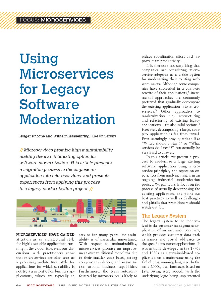 Using_Microservices_for_Legacy_Software | PDF | Databases | Application Software