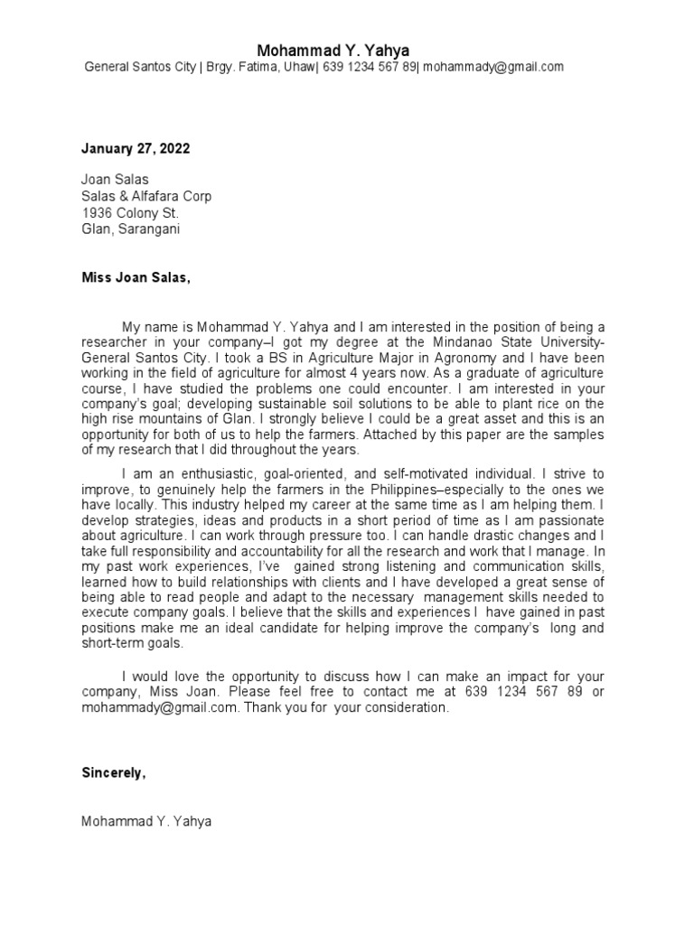 Cover Letter.docx | PDF