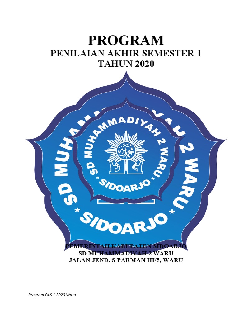 Program PAS 1 SD Muh 2 Waru | PDF