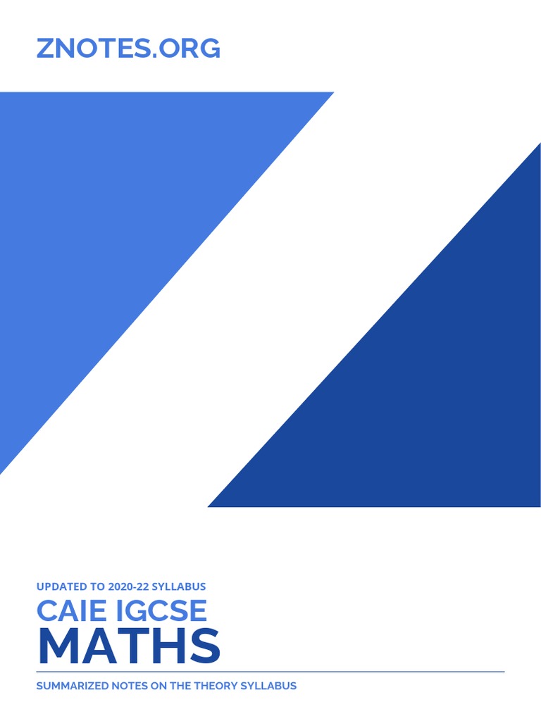 Caie Igcse Maths 0580 Theory V3 Pdf Pdf Euclidean Vector Rectangle