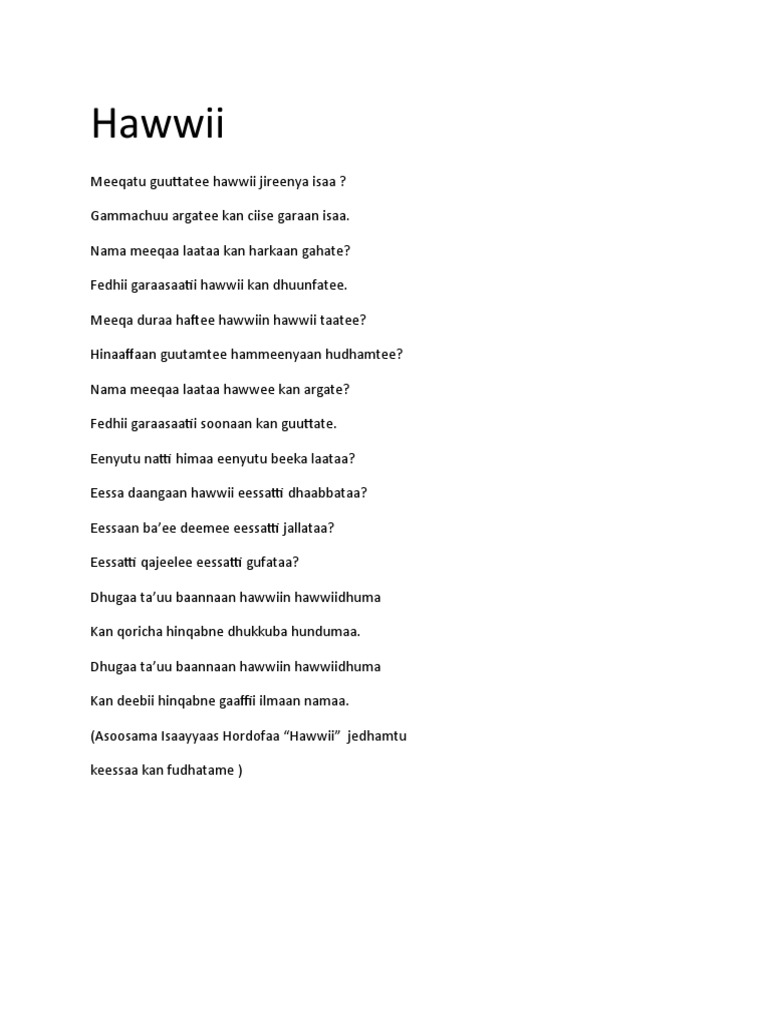 Hawwii(1).docx | PDF