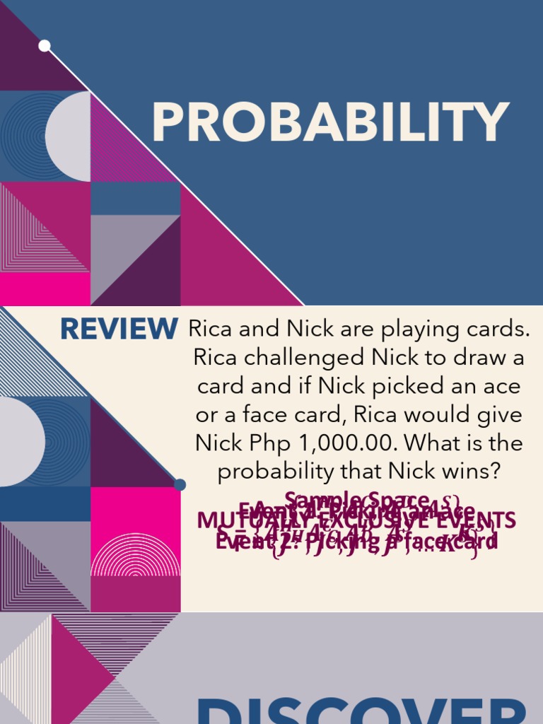 Probability of Card and Event Outcomes | PDF | Art