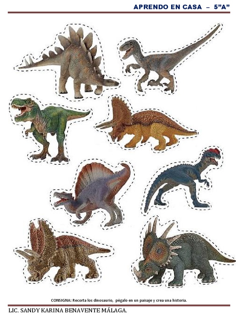 Ficha de Aplicacion Dinosaurios PDF | PDF