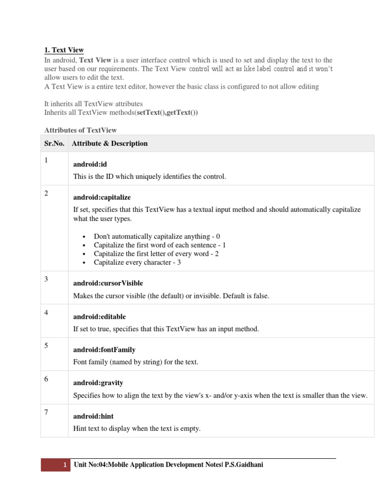 Android Unit 4 Pdf Android Operating System Mobile App