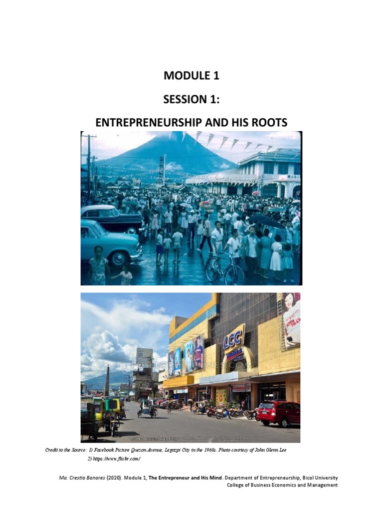 Module 1 - Session 1 Entrepreneurship and His Roots | PDF | Entrepreneurship | Innovation