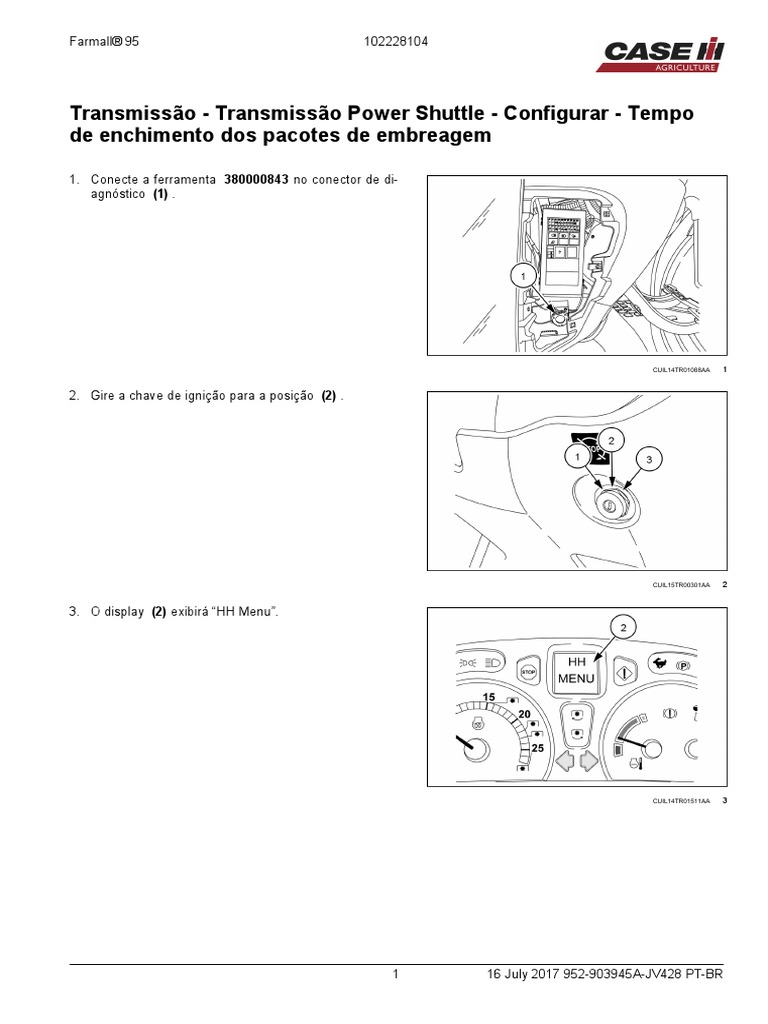 Tempo de Enchimento Farmall Power Shutte PDF | PDF