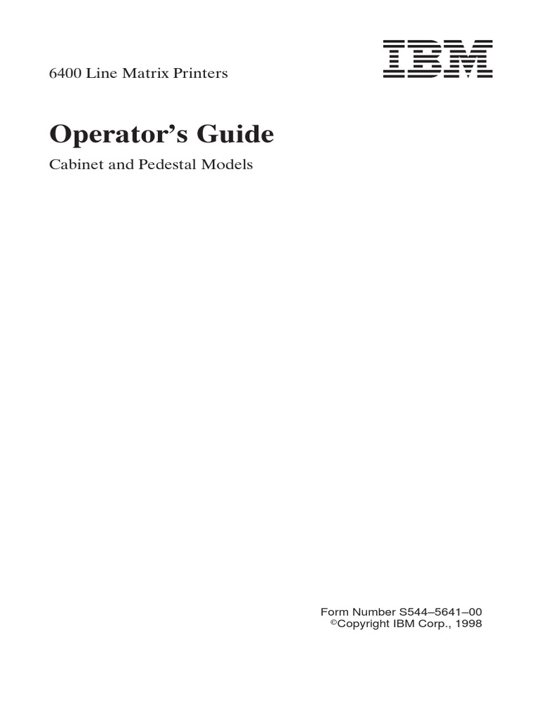 IBM User Manual 6400 PDF | PDF | Technology & Engineering