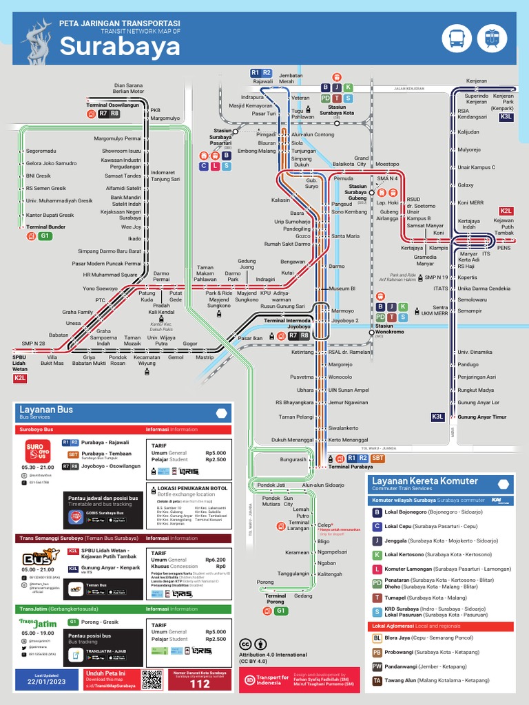 PETA JARINGAN TRANSPORTASI SURABAYA | PDF