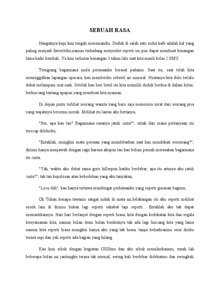 Sebuah Rasa | PDF