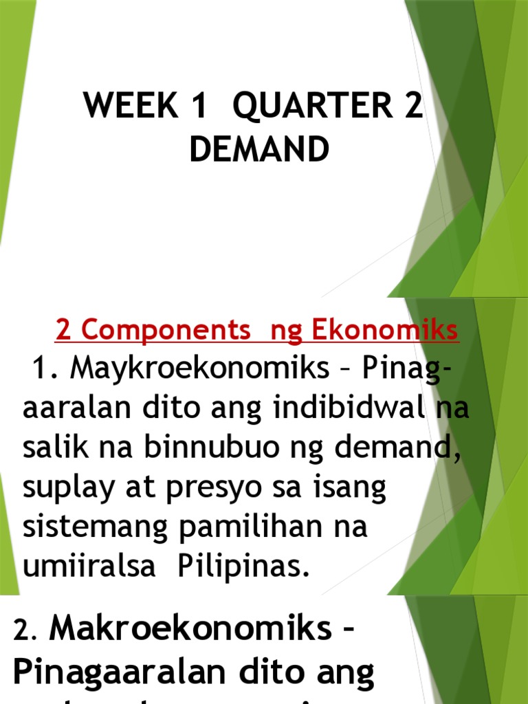 Demand Power Point Second Quarter | PDF
