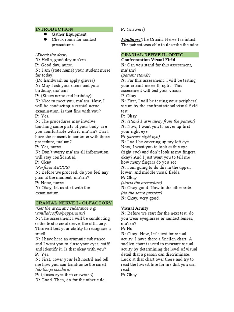 Cranial Nerve Examination Retdem Guide.pdf | PDF