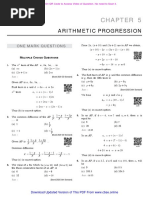 CBSE Class 10 Mathematics Worksheet - Arithmetic Progression (1) - 0 ...