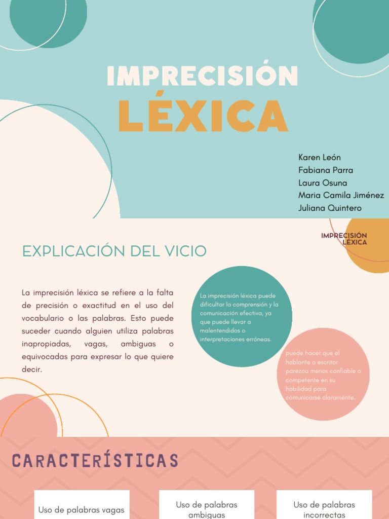 Imprecisión Léxica PDF | PDF