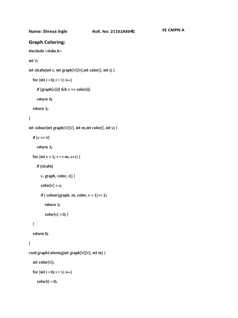 Graph Coloring | PDF