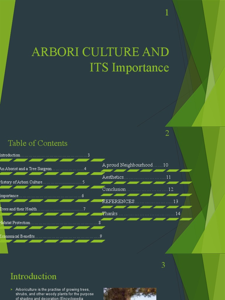 Arboriculture: Benefits & Impact | PDF | Home & Garden