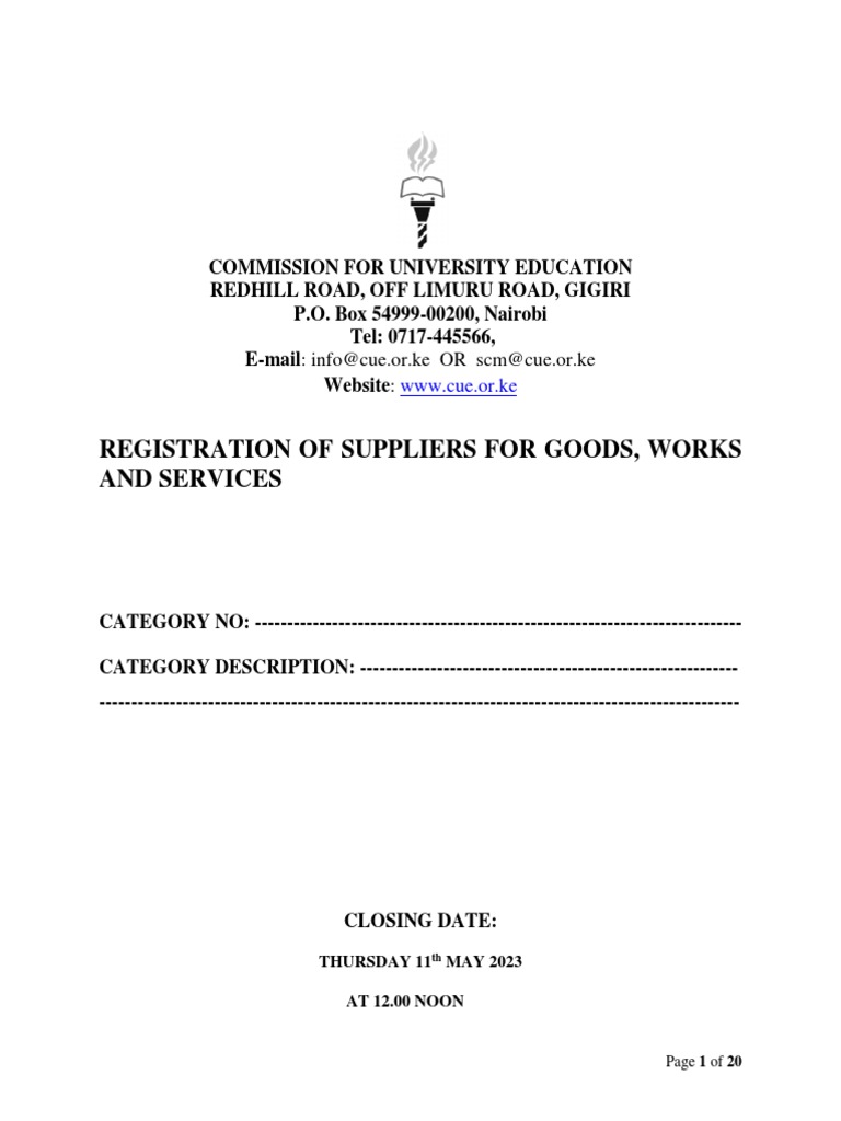 1682428609129-Registration & Prequalification Document 2023-2025 | PDF ...