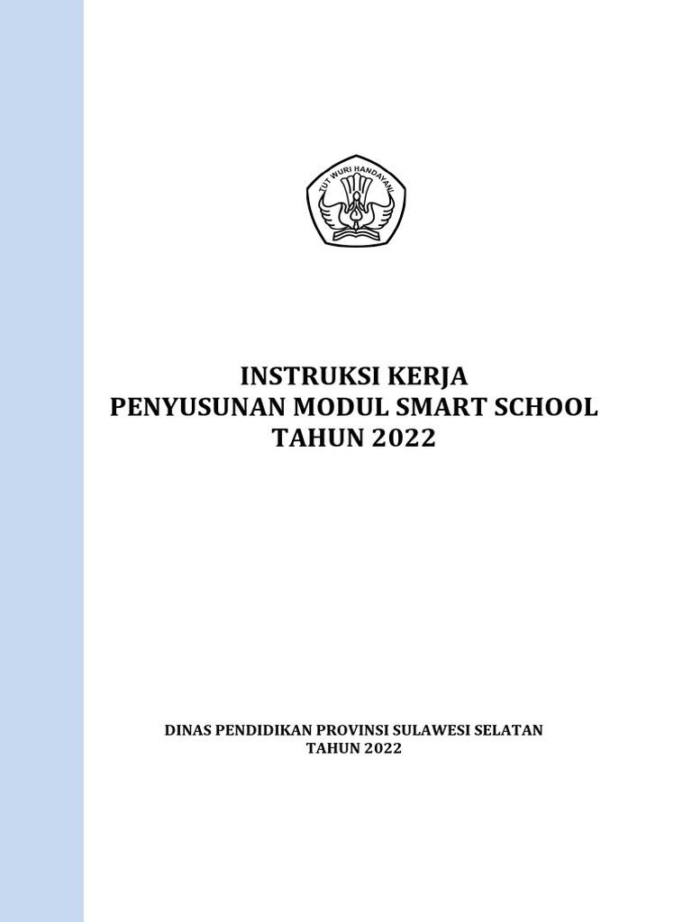 Instruksi Kerja Penyusunan Modul Smart School | PDF