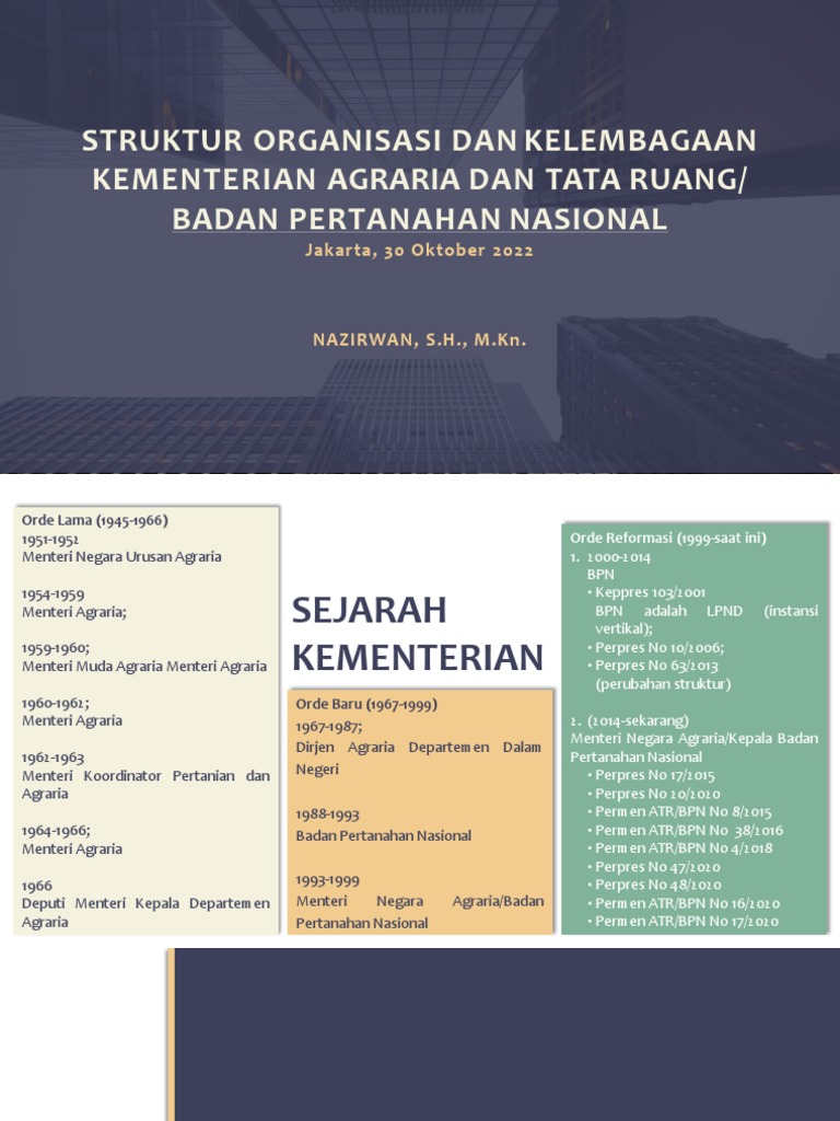 SOTK Kementerian ATRBPN PDF | PDF