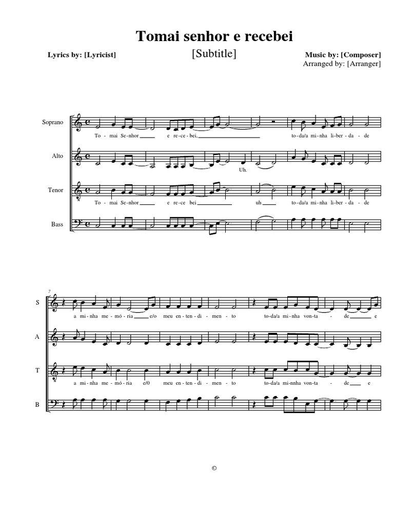 04 Tomai Senhor e Recebei - PP - SP PDF | PDF | Chant