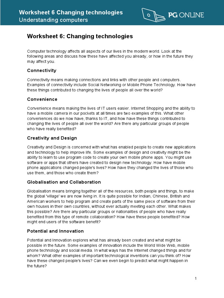 Effects of Changing Technologies | PDF