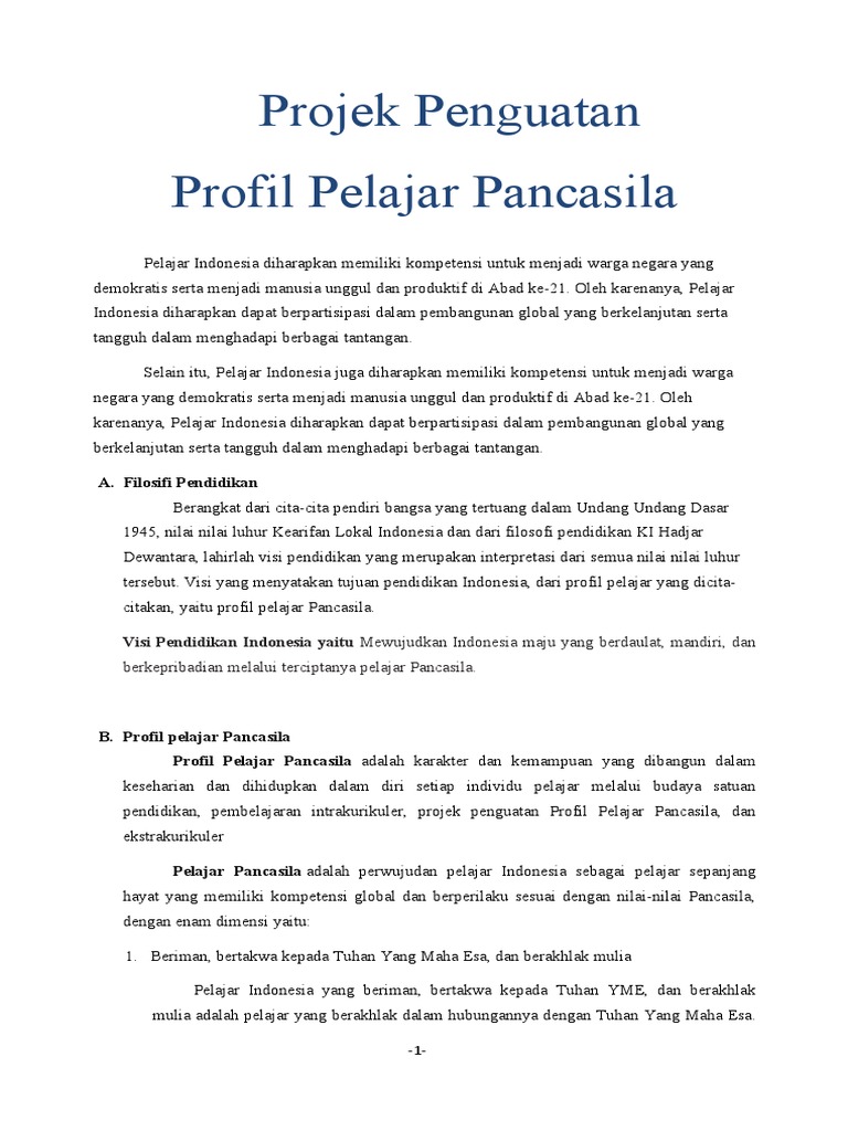 Modul Ajar P5BK | PDF