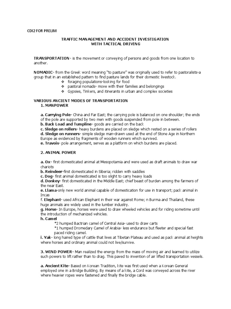 Cdi2 For Final | PDF | Travel