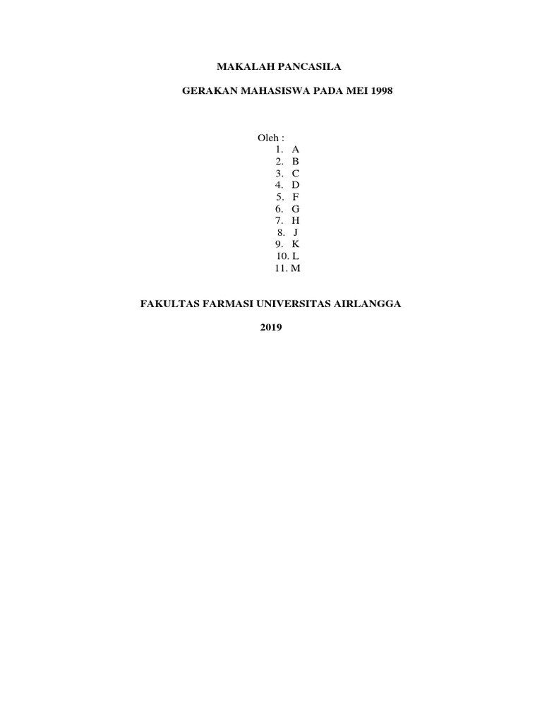 Gerakan Mahasiswa Mei 1998 | PDF | Politik