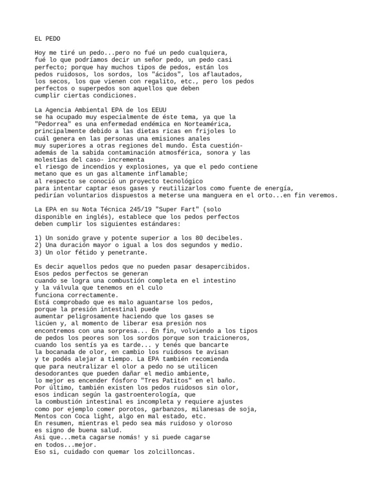 El Pedo | PDF