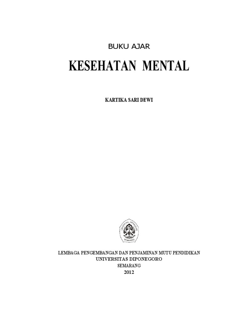 Kesehatan Mental | PDF | Karier & Perkembangan | Pengembangan Diri