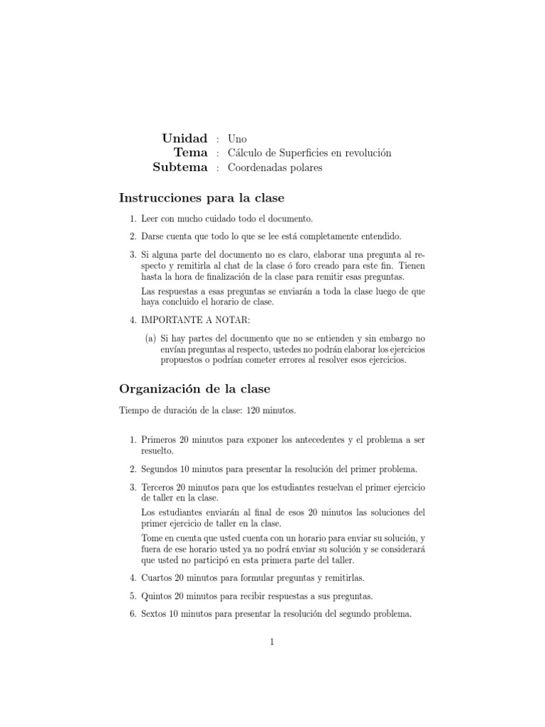 Clase 12-Indicaciones PDF | PDF | Métodos y materiales de enseñanza