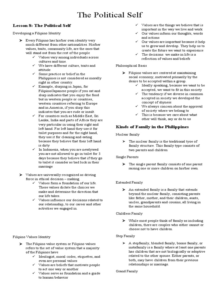 The Political Self | PDF | Family | Stepfamily