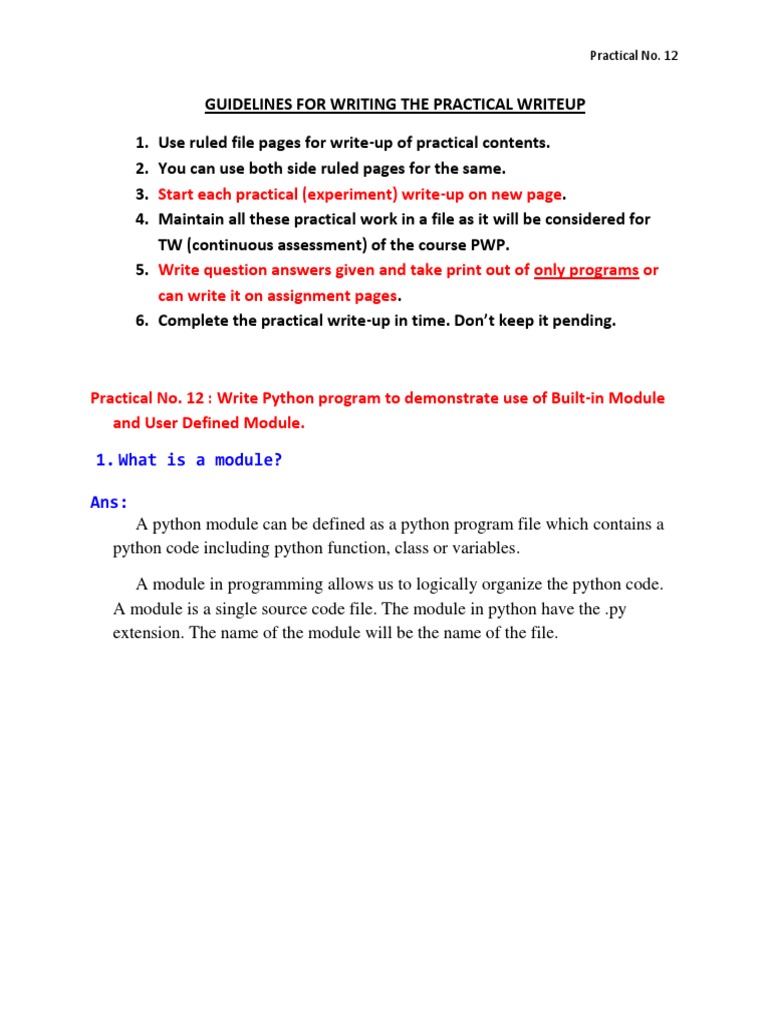 PWP Practical 12 PDF | PDF | Python (Programming Language) | Computer Engineering