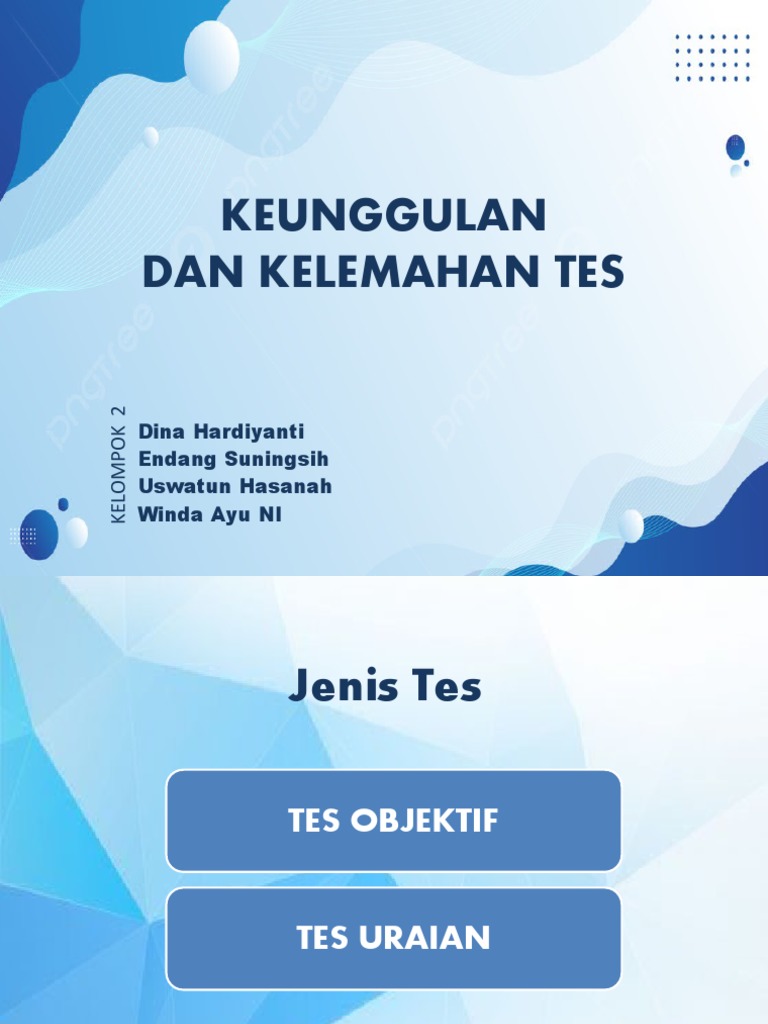 Keunggulan dan Kelemahan Tes Objektif vs Uraian | PDF
