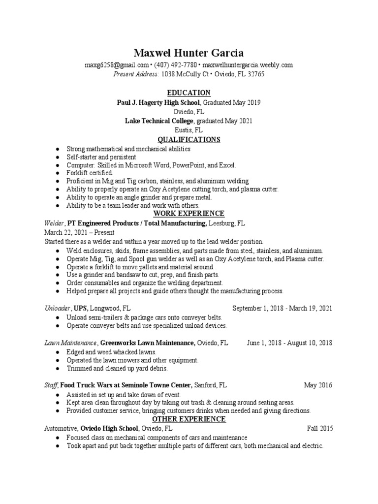max resume | PDF