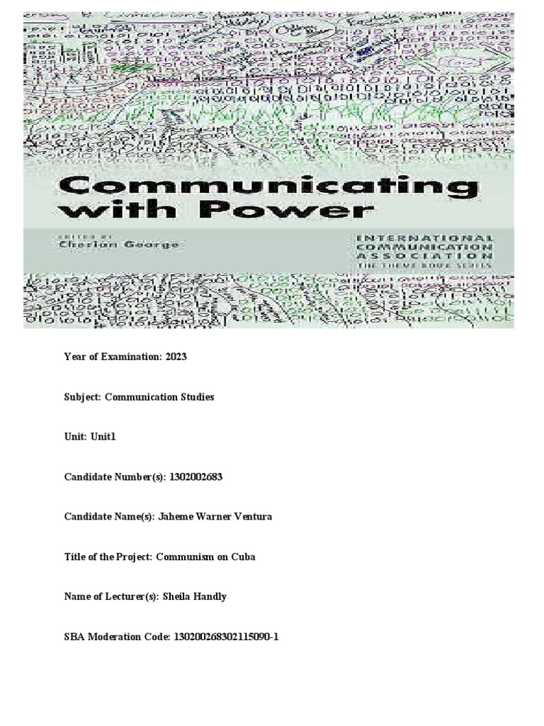 Communication Studies Intro Preface and Analysis | PDF | English Language | Linguistics