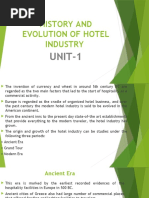 The Evolution of Hospitality Industry | PDF | Hotel | Hospitality Industry