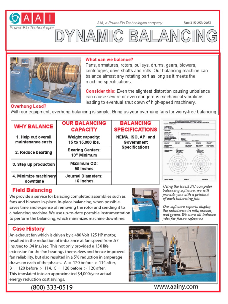 Datasheet - Dynamic - Balancing | PDF | Machines | Mechanical Engineering