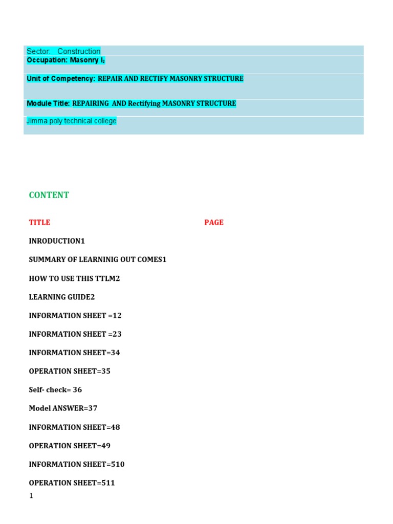 Repaire and Rectify | PDF | Concrete | Mortar (Masonry)