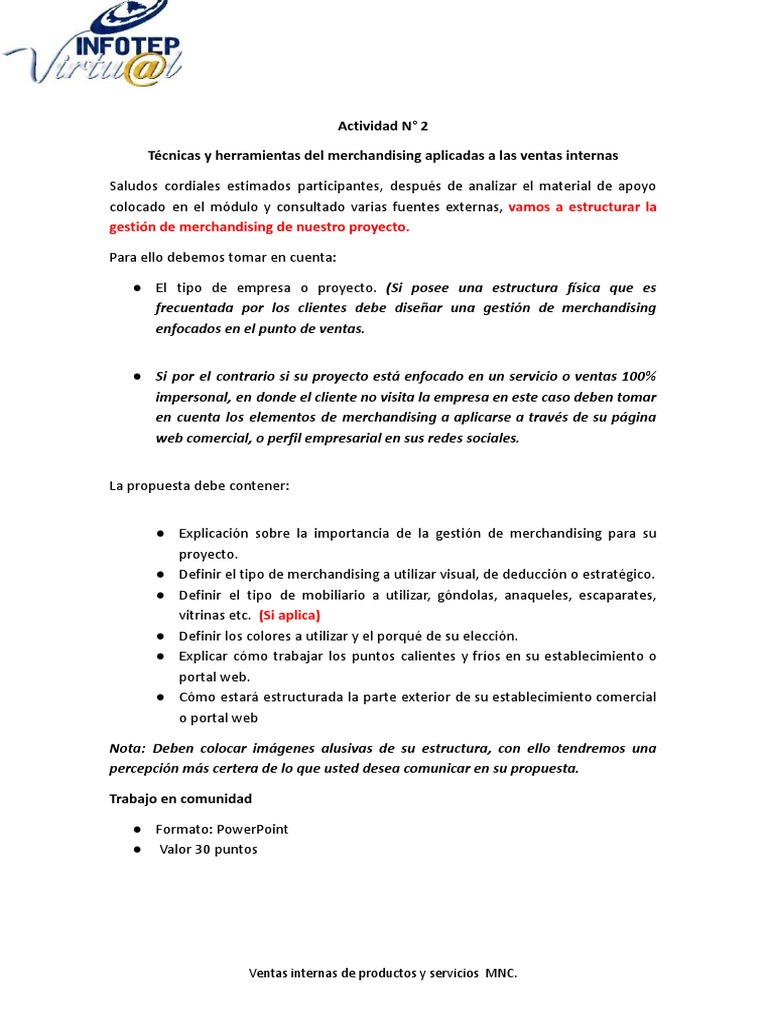 Practica #2 Modulo Merchandising Ventas Internas | PDF